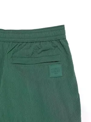 Maison Kitsuné Seersucker Logo-patch Swim Shorts