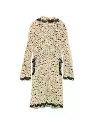 Dolce & Gabbana Floral Crochet Lace Coat