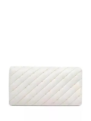 JIMMY CHOO Curve Mini Bag With Gold Tone Embellishment And Chain Strap - Neutrals