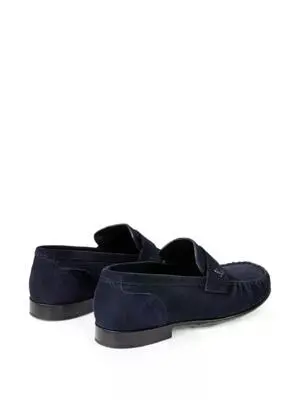 JIMMY CHOO Ellis Suede Loafers - Blue