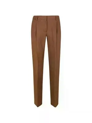 LARDINI Pleated Pressed-crease Trousers