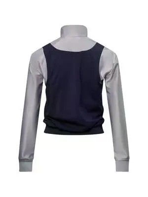 PUSHBUTTON Layered Design Zip-up Sweatshirt