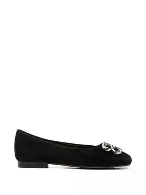 LINDA BAUMANN Suede Ballet Flats