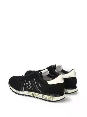 Premiata Lucy Sneakers With Frayed Detailing - Black