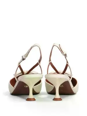 Lola Cruz Audrey Bow-detail Slingback Pumps