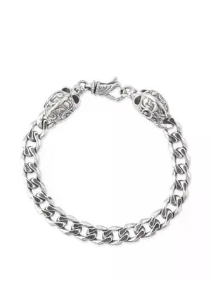 Emanuele Bicocchi Skull-detail Charm Bracelet - Silver