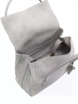 TOM FORD Eclipse Padlock Suede Tote Bag - Grey