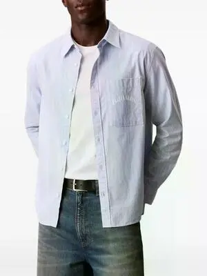Calvin Klein Vertical-stripe Logo-print Shirt