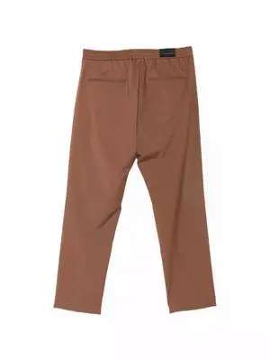 MICHAEL COAL Mc Adam Drawstring Elasticated-waist Trousers - Brown