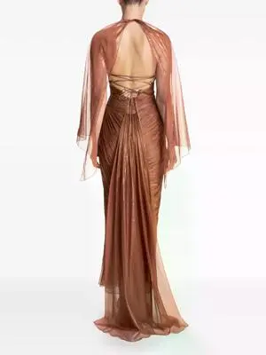 MARIA LUCIA HOHAN Milagros Sleeveless Maxi Dress
