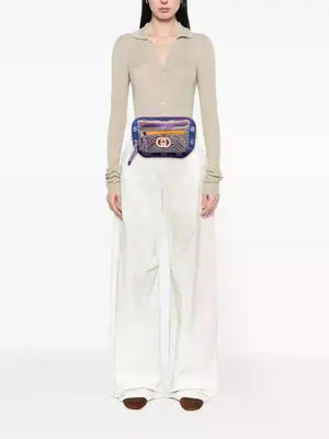 Gucci Gg Nylon And Rubber Belt Bag