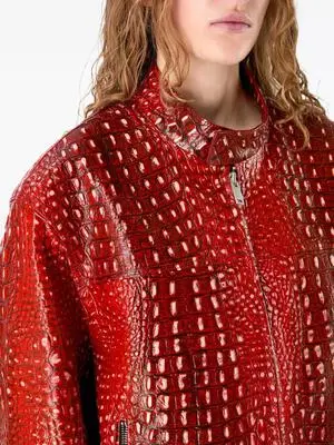 Camper Zipped Smooth Leather Jacket