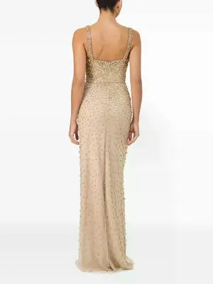 Jenny Packham Cherry Bead-embellished Gown - Neutrals