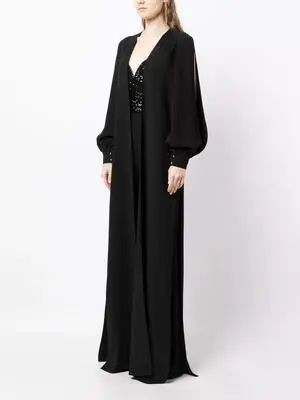 Elie Saab Embellished Jumpsuit With Cape Detail