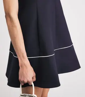 Maje Embellished Peter Pan Collar Mini Dress