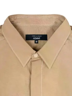 Comme Des Garçons Contrast-stitch Chest-pocket Shirt