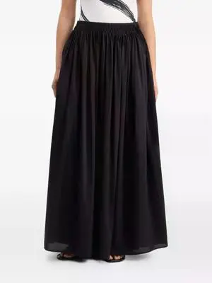 Loulou De Saison Naya Gathered Flared Midi Skirt