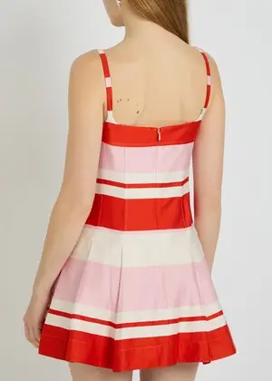 Simkhai Nelly Striped Woven Mini Dress