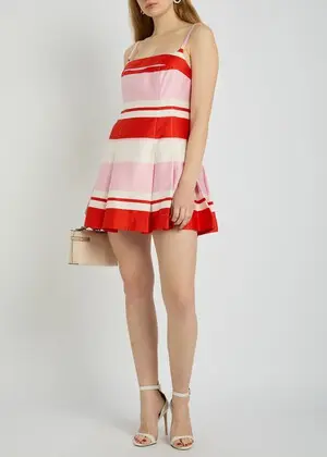 Simkhai Nelly Striped Woven Mini Dress