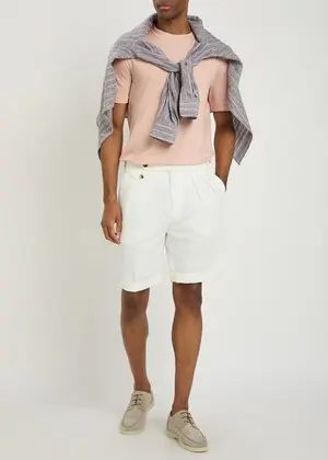 Brunello Cucinelli Linen And Cotton-blend T-shirt