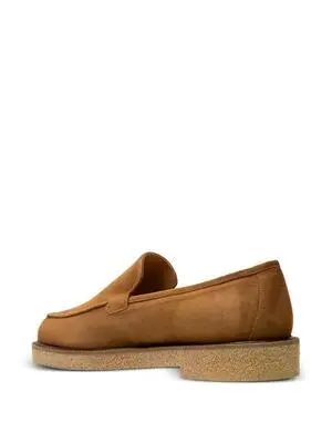 CHUCKIES Round-toe Suede Loafers