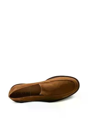 CHUCKIES Round-toe Suede Loafers