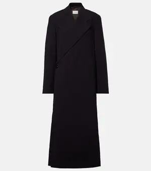 LEMAIRE Wool Crepe Wrap Coat
