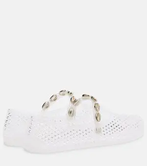 ANCIENT GREEK SANDALS Iro Embellished Ballet Flats - Transparent
