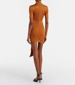 Christopher Esber Fusion Ruched Minidress