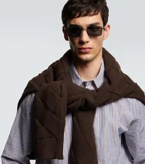 Bottega Veneta Rectangle Sunglasses