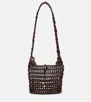 Staud Coronado Beaded Crossbody Bag - Brown