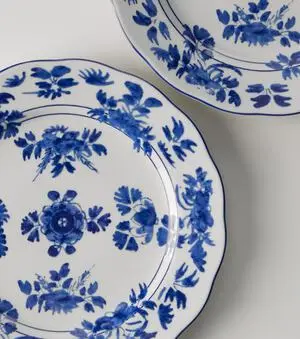 CABANA Gloria Set Of 2 Porcelain Dinner Plates