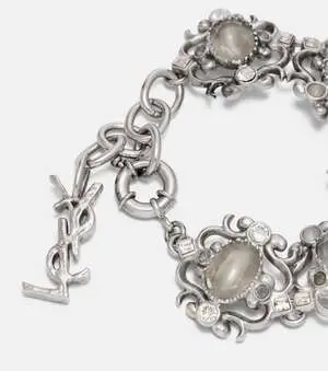 Saint Laurent Cassandre Embellished Bracelet