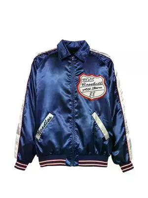 Needles Logo Patch Bomber Jacket - Blue