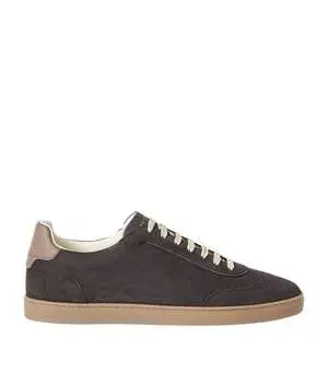 Brunello Cucinelli Suede Low-top Sneakers - Brown