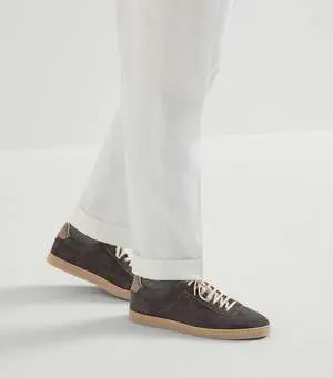 Brunello Cucinelli Suede Low-top Sneakers - Brown