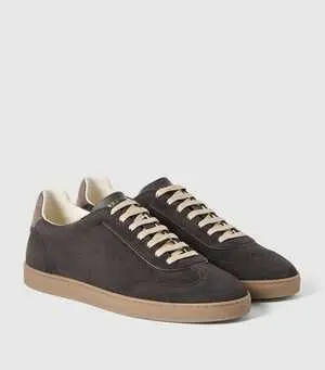 Brunello Cucinelli Suede Low-top Sneakers - Brown