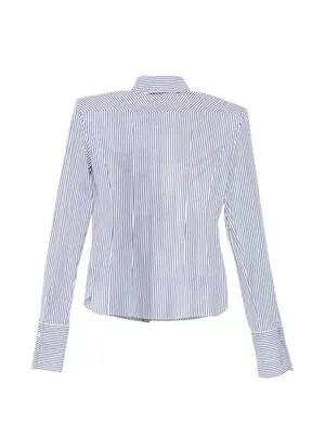 JUUN.J Striped Shoulder Pad Shirt