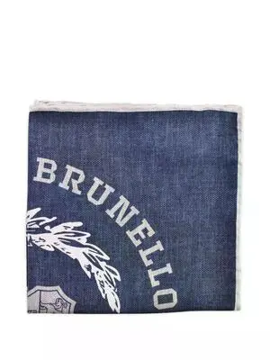 Brunello Cucinelli Monogram-emblem Handkerchief