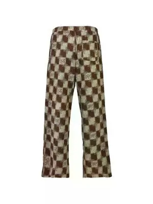 BREATH Block Checkered Trousers - Brown