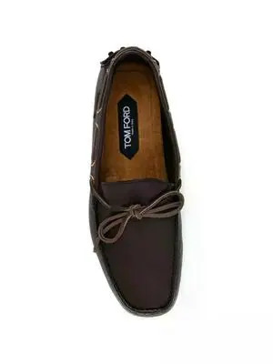 TOM FORD Robin Boat Shoes - Brown