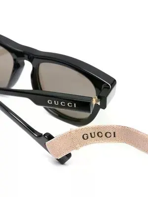 Gucci Round-frame Tinted Sunglasses