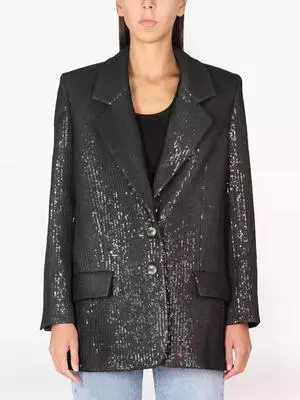 THE MANNEI Embellished Single-breasted Coat