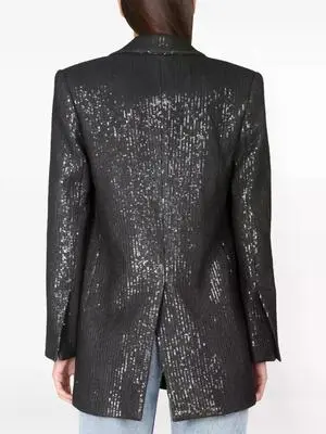 THE MANNEI Embellished Single-breasted Coat