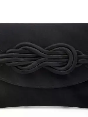Shanghai Tang Tang Knot Clutch Bag - Black