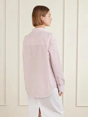 RÓHE Striped Cotton-poplin Shirt