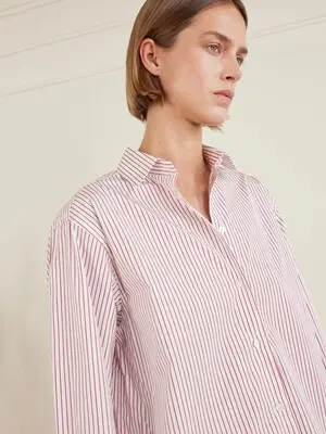 RÓHE Striped Cotton-poplin Shirt