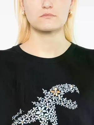 AGNES B. Floral Motif T-shirt