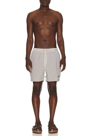 Barbour Gingham Seersucker Swim Short