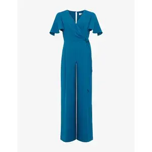 PHASE EIGHT Julissa Wide-leg Woven Jumpsuit - Blue